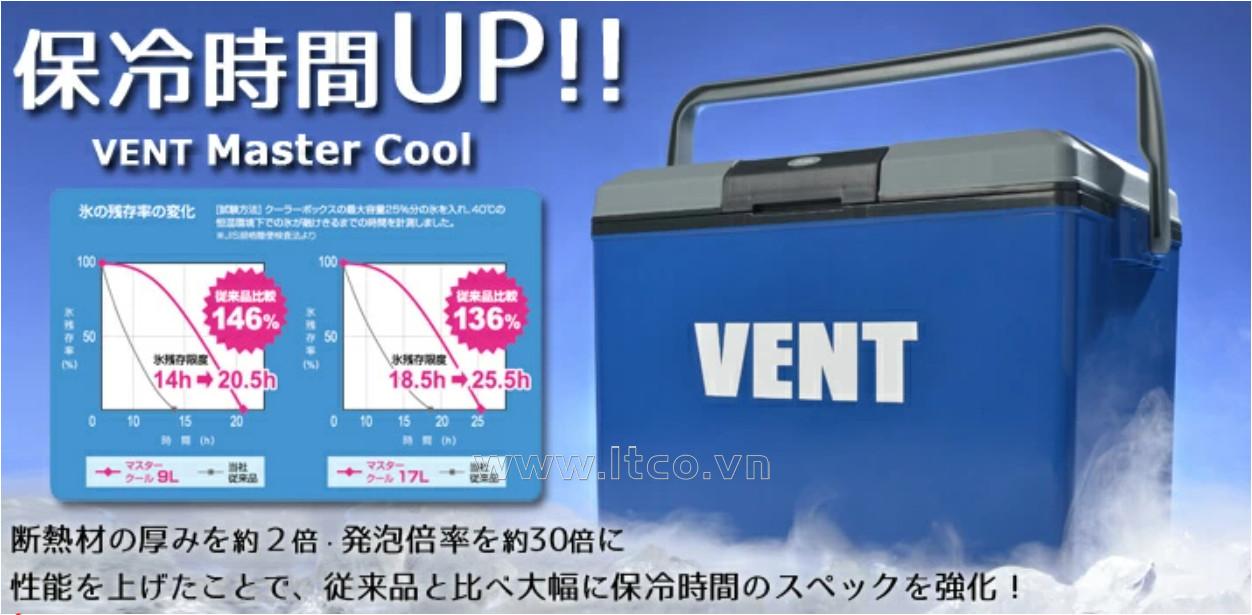 Thùng đá giữ nhiệt đa năng Vent Master Cool 17L -màu xanh | LT Việt Nam